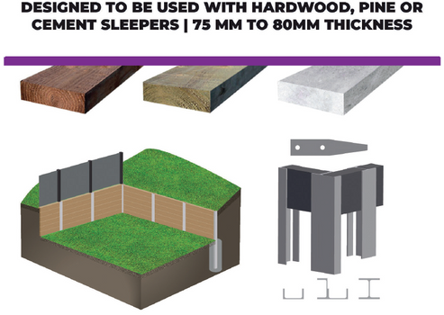 EZY DIY Retaining Wall H-Post – Steelmart